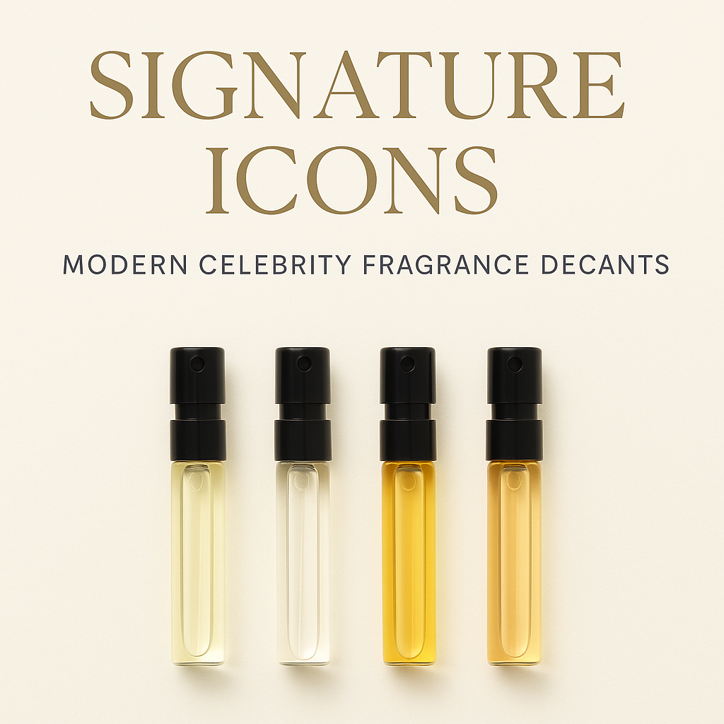 Signature Icons Perfume Samples | Modern Celebrity Fragrance Decants
